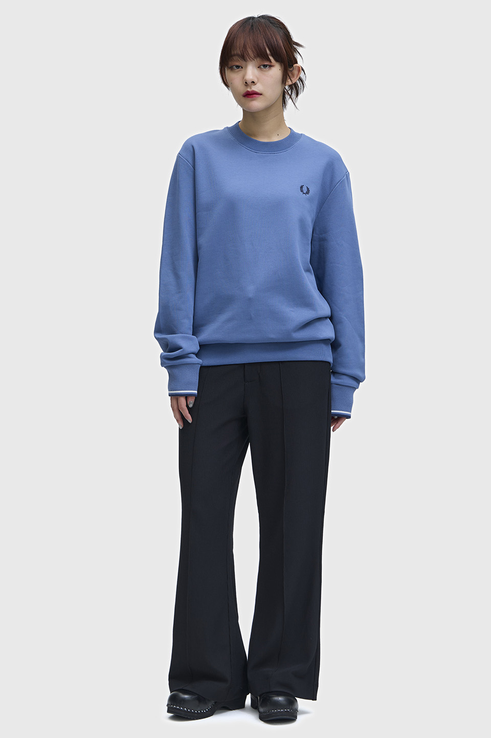 Crew Neck Sweatshirt(XL 89A：ACE BLUE / SNOW WHITE / TENNIS BLUE ...