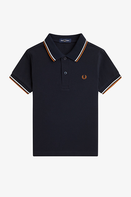 Kids Twin Tipped Fred Perry Shirt(2-3 102：BLACK): | FRED PERRY JAPAN ...